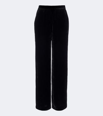 Frame Denim Gerade Hose Plaza aus Samt