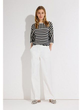 More & More T-Shirt gestreiftes 3/4 Arm-Baumwollshirt