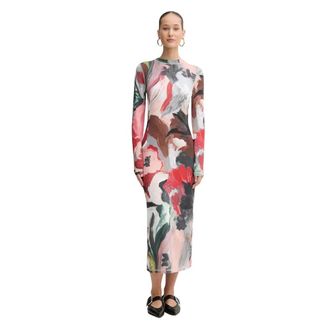 Stine Goya Gemustertes Strickkleid Midi - - Dresses - Damen - Mehrfarbig - XL/2XL