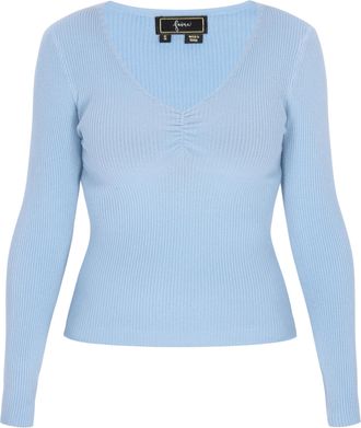 Faina Pullover Frauen hellblau