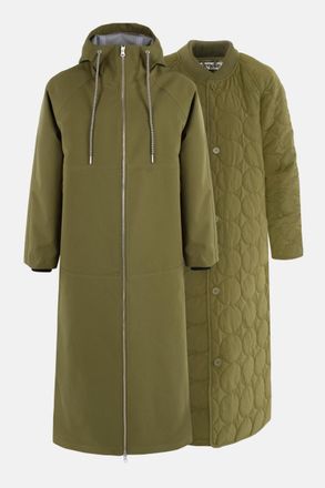 Danef&aelig; Wintermantel Daneroyal Damen Oliv Gr&uuml;n Regenjacke