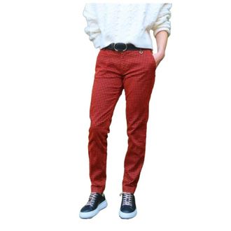 Mason's Jacqueline Hahnentritt Hose - - Trousers - Damen - Rot - L