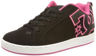 DC Court Graffik Damen Sneaker, Black Pink Stencil, 40.5 EU