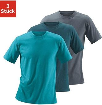 H.I.S T-Shirt (Packung, 3-tlg) aus Baumwolle perfekt als Unterziehshirt