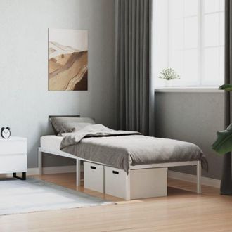 vidaXL Furniture Limited - Cadre de lit m&eacute;tal blanc 80x200 cm