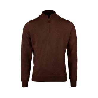 Stenstr&ouml;ms Homme, Pulls, Brun, Taille: S Pull Tricot&eacute; Demi-Zip