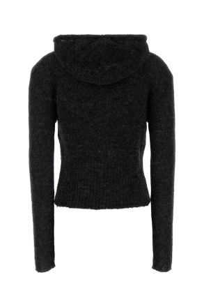 Our Legacy Womens Charcoal Alpaca Blend Sweatshirt Melange Fuzzy Exterior: Nylon Wool Felpe Sweater