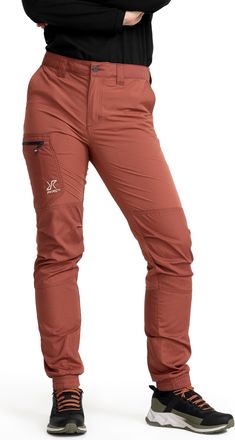 RevolutionRace Rambler Lightweight Pants f&uuml;r Damen, Robuste und leichte Wanderhose f&uuml;r drau&szlig;en, Pink Mahogany, XL