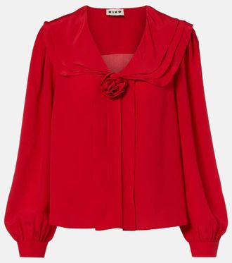 Rixo Blouse Emelin en soie