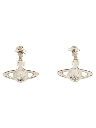 Vivienne Westwood Mini Bas Relief Earrings - Silver