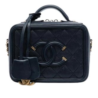 Chanel Pre-owned Filigree Vanity Case - - Pre-owned - Damen - Blau - ONE SIZE