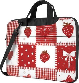 Generic Sac pour ordinateur portable de 15,6 pouces avec bandouli&egrave;re et noeud rose - Housse de protection antichoc pour ordinateur portable de 15,6 - Pour hom