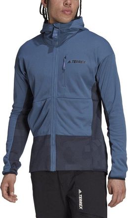 adidas Performance Fleecejacke Terrex Zupahike mit Kapuze stahlblau Herren