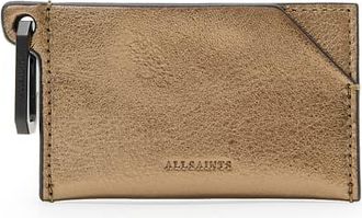 AllSaints Hex - Kartenetui in warmem Messing-Gelb