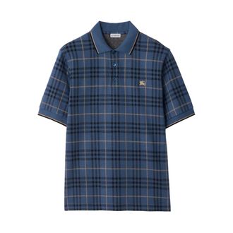 Burberry Checked Cotton Polo Shirt