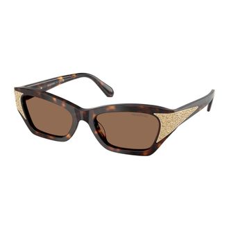 Swarovski Femme, Accessoires, Brun, Taille: 50 MM Lunettes de soleil élégantes