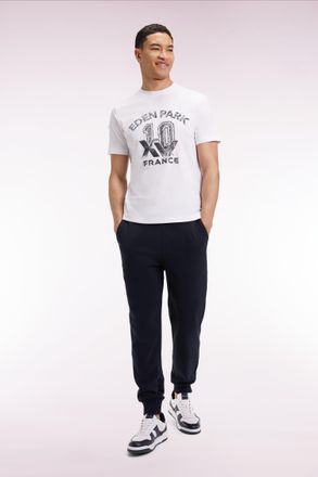 Eden Park T-shirt &Agrave; Manches Courtes Blanc S&eacute;rigraphie Xv De France