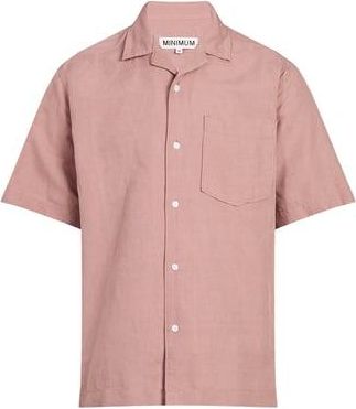 Minimum Chemise manches courtes en lin et coton