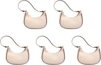 Generic Sac &agrave; main &agrave; bandouli&egrave;re tendance pour femme avec plusieurs options de rangement, Beige 5 pi&egrave;ces, 11.42*3.15*5.91inch