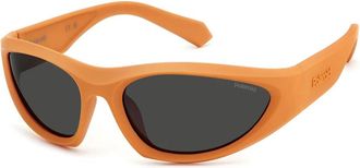 Polaroid unisex, Accessoires, Orange, Taille: 59 MM Lunettes de soleil Orange/Gris PLD 2165/S