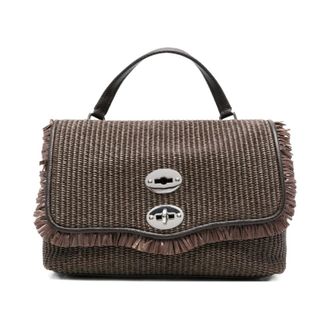 Zanellato Femme, Sacs, Brun, Taille: ONE Size Postina Vimini Small Handbag