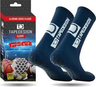 Tapedesign Unisex Allround Classic Socken, Navy, Einheitsgr&ouml;&szlig;e EU