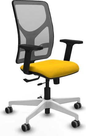 Piqueras y Crespo Computerstuhl mit 2D-Armlehnen, h&ouml;henverstellbare Lendenwirbelst&uuml;tze, ausgestattet mit Syncro/Traslack und Schneideschaum, mit Rollen 65 mm, Parkett, 