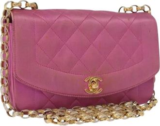 Chanel Sac bandouli&egrave;re en satin doccasion - Femme - Pre-owned - Rose - Taille: ONE Size