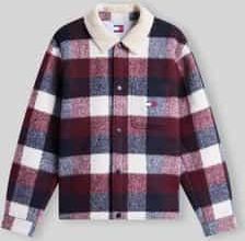 Tommy Jeans Regular Fit Hemdjacke mit Teddykragen
