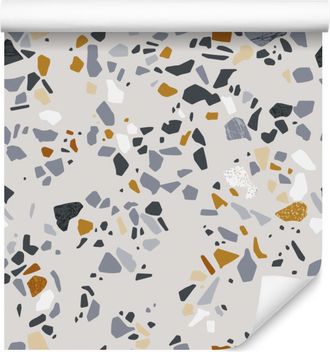 OEM Carta Da Parati Effetto Terrazzo Multicolore Per Soggiorno E Camera Da Letto, 50x1000 Cm