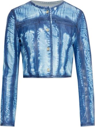 Diesel Femme, Vestes, Bleu, Taille: 38 FR De-Syphra-Fsi Jacket