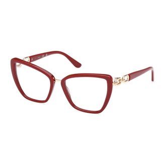 Guess Femme, Accessoires, Rouge, Taille: 55 MM Lunettes Élégantes en Rouge