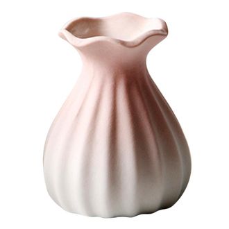 Supvox Keramik Vase Farbverlauf Tischvase f&uuml;r Getrocknete Blumen und Wohnraumdekoration DIY Blumenarrangement Eleganter Desktop Blumentopf f&uuml;r B&uuml;ro Wohnzimme