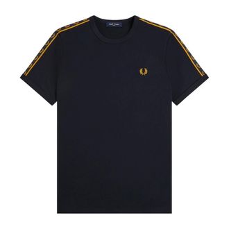 Fred Perry T-shirt Ringer - Homme - Tops - Bleu - Taille: 2XL