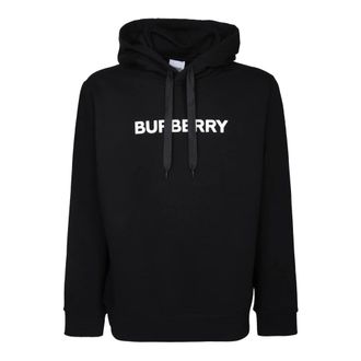Burberry Homme, Sweatshirts et sweats &agrave; capuche, Noir, Taille: XL SweaT-shirt Noir avec Capuche &agrave; Cordon