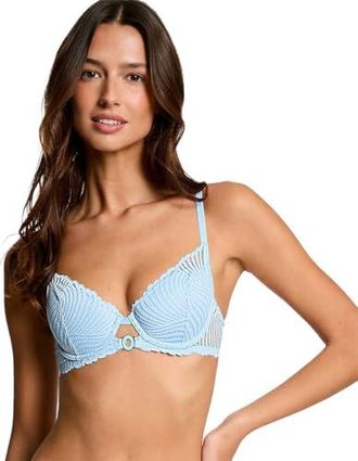 Morgan Soutien-Gorge Coques moulées Garance - Bleu - 90B - Femme