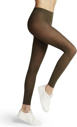 Falke Damen Leggings Pure Matt 50 DEN W Le halb-blickdicht einfarbig 1 Stück, Grün Military 7826, M-L