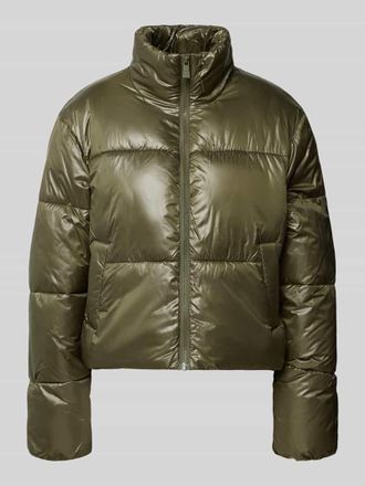 Pieces Steppjacke mit gl&auml;nzender Oberfl&auml;che