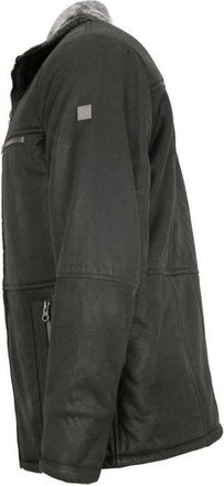 Redpoint Lederjacke Piedro Redpoint - Herren Lederjacke Lammleder Kunstfell schwarz