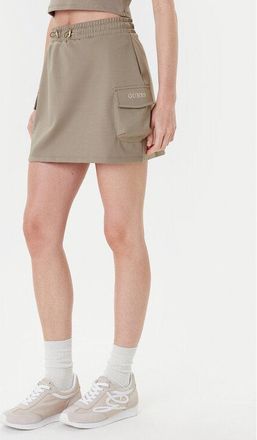 Guess Minirock V5YD04 KCX42 Grün Regular Fit