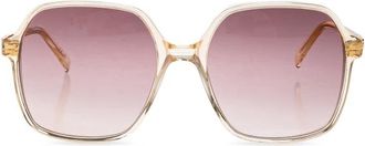 Valentino Garavani Lunettes de soleil g&eacute;om&eacute;triques oversize - unisex - Accessoires - Rose - Taille: 56 MM