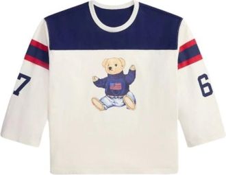 Polo Ralph Lauren Femme, Tops, Multicolore, Taille: 42 FR Polo Bear Cotton Jersey T-Shirt