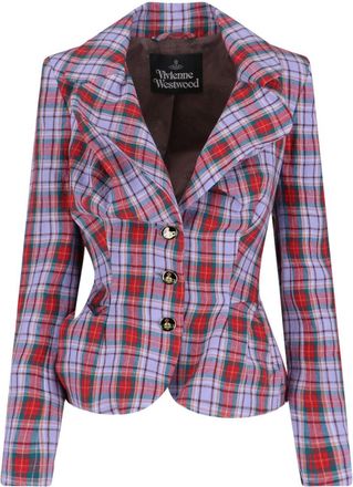 Vivienne Westwood Einreihiger Blazer Tartan