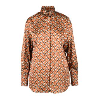 Think Femme, Blouses et Chemises, Brun, Taille: 36 FR Chemise en polyester