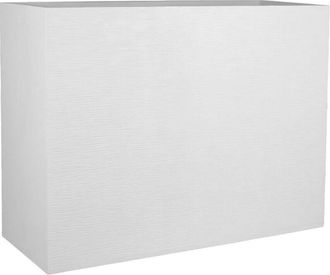 Eda plastique Bac a fleurs Muret Loft Graphit - 46 l - 78,5 x 29,5 x 60 cm - Blanc ceruse