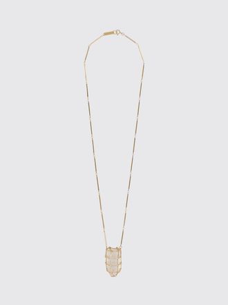 Isabel Marant Collier &agrave; pendentif en laiton dor&eacute; avec cristaux