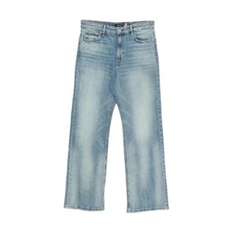Ralph Lauren Jean &Eacute;vas&eacute; Taille Haute - Femme - Jeans - Bleu - Taille: 38 FR