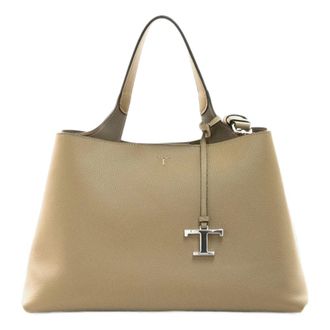 Tod's APA Top Handle Media - Femme - Sacs - Beige - Taille: ONE Size