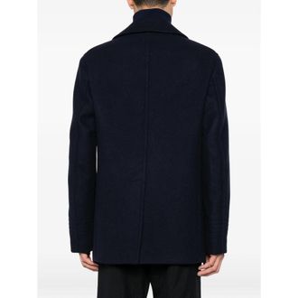 Tom Ford Double-Breasted Wool Peacoat - Navy