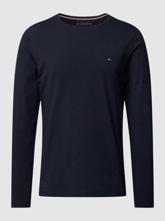 Tommy Hilfiger Slim Fit Longsleeve mit Label-Stitching